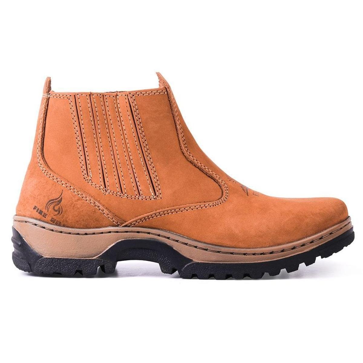 Botina Bota Masculina Em Couro Para Trabalho | Netshoes