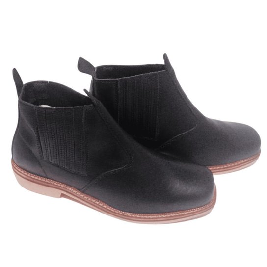 Botina Couro Masculina Lisa Cano Médio Modelo Clássico - Preto | Netshoes