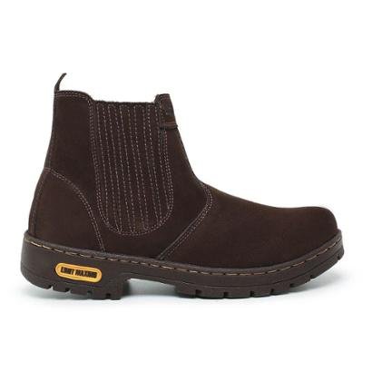 Botina Masculina Em Couro Nobuck Café La Sainza - Cafe | Netshoes