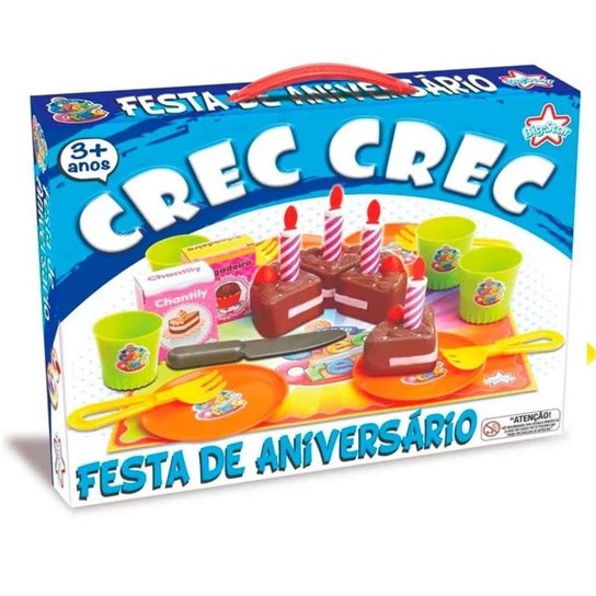 Brinquedo Crec Crec Festa De niversário +3 anos Big Star - Incolor ...