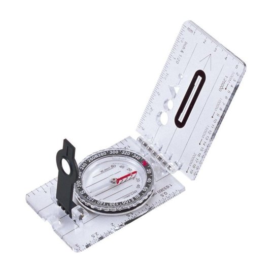 Bussola Mapa Geográfica Com Escala Régua Cordão Lokal Azteq - Única ...