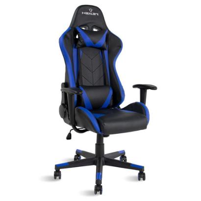 Cadeira Gamer Azul e Preto Healer Strike Reclinável Giratória - Azul ...