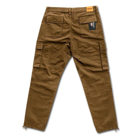 Calça Alive Tag Cargo Marrom - Marrom | Netshoes