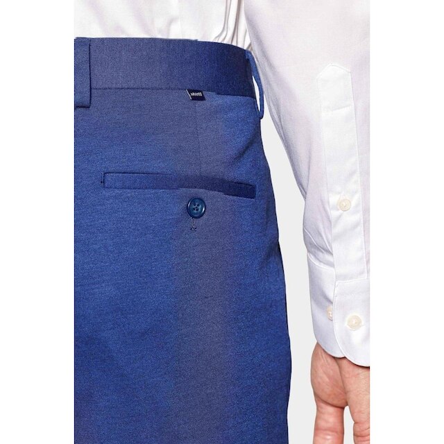 Calça Aramis Alfaiataria Malha Mescla Slim Azul Medio - Azul Claro ...
