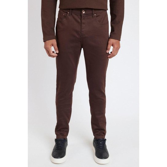 Calca Aramis Color Five Pockets Skinny Power Cafe - Café | Netshoes