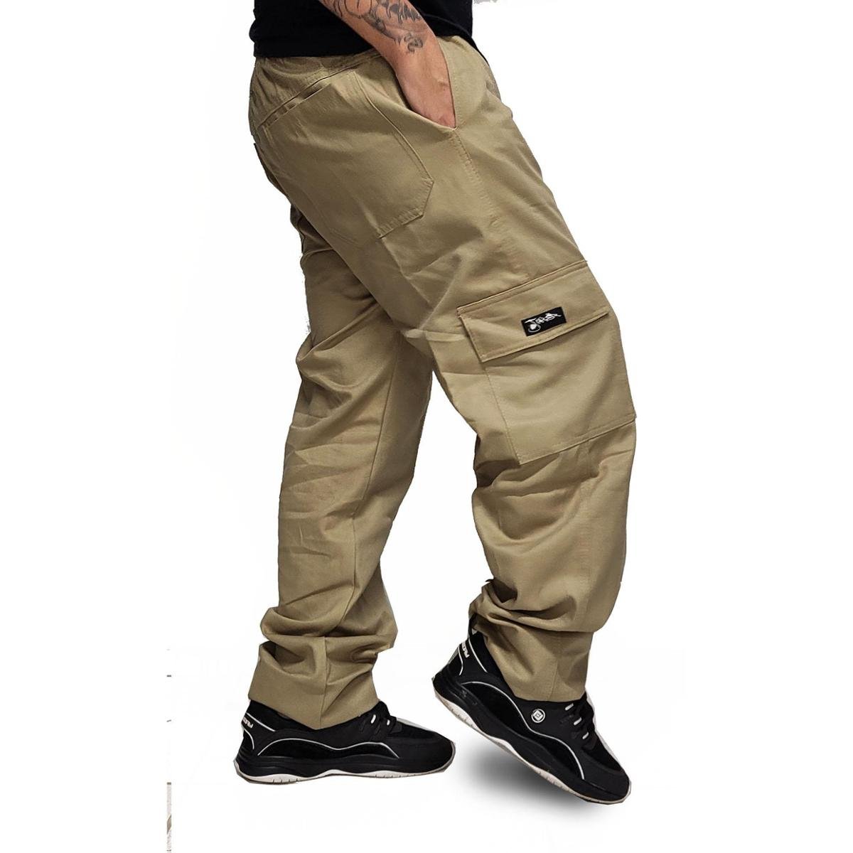 Calca Bege Masculina Cargo em promoção na Netshoes!