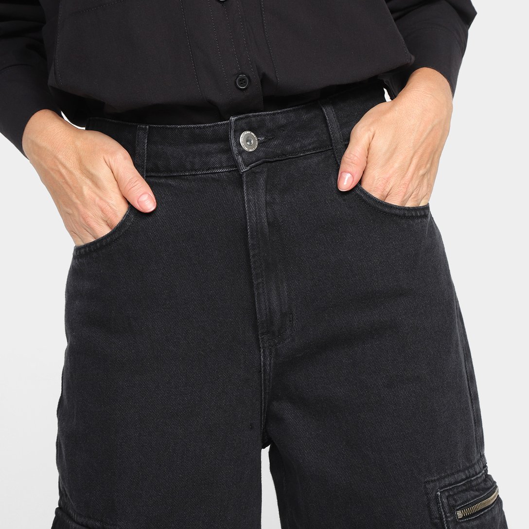 Calça Jeans Boyfriend Colcci Bruna Low Feminina - Preto | Netshoes