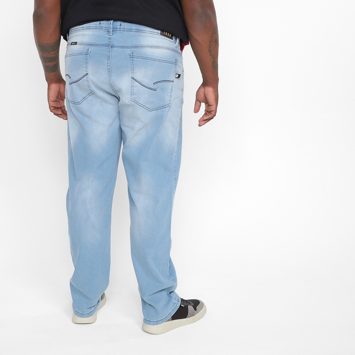 Calça Jeans Fatal Plus Size Slim Masculina - Azul | Netshoes