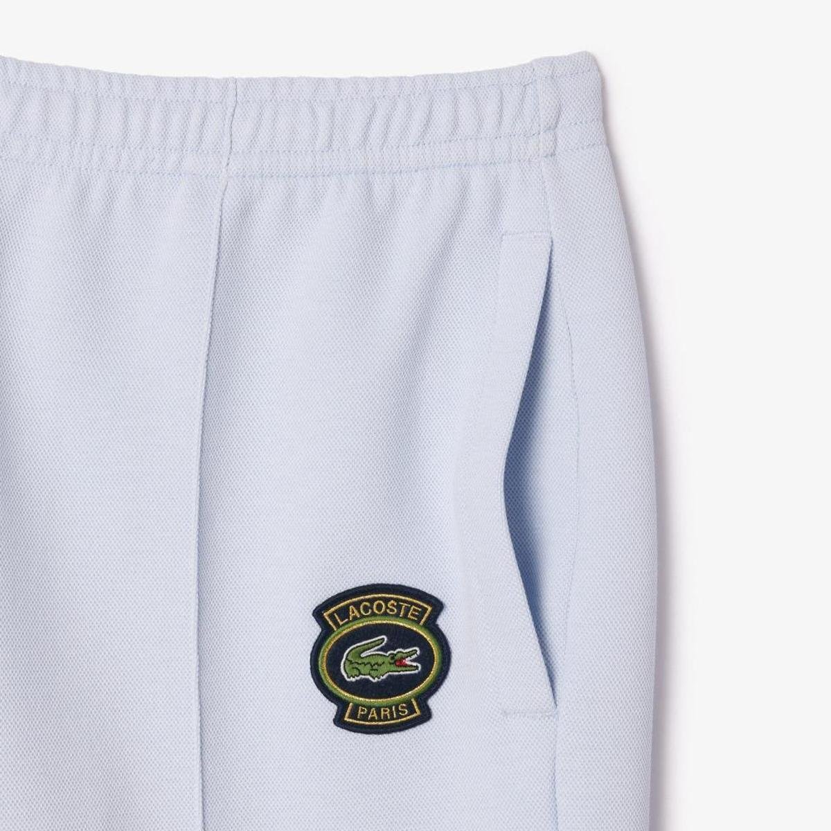 Calça Jogger Lacoste Dupla Face Piqué Masculina - Azul | Netshoes