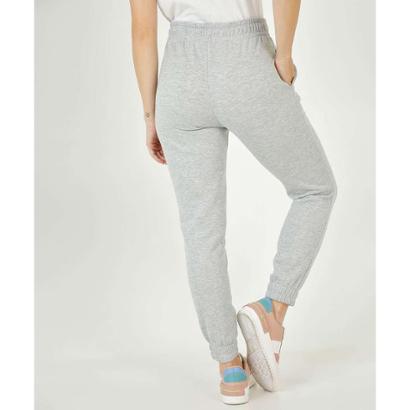 Calça Jogger Moletom Flanelado Feminina Amarração Mari-81265 - Cinza ...