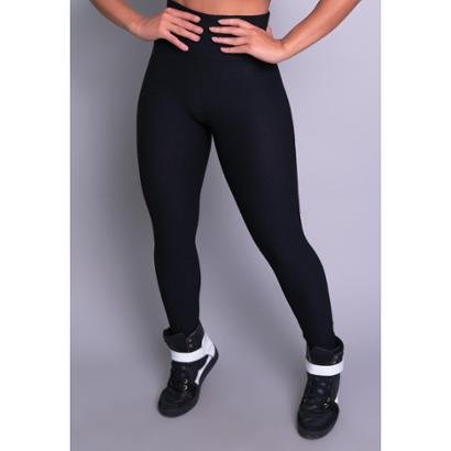 Calça Legging Bolha Mvb Modas Cintura Feminina - Preto | Netshoes