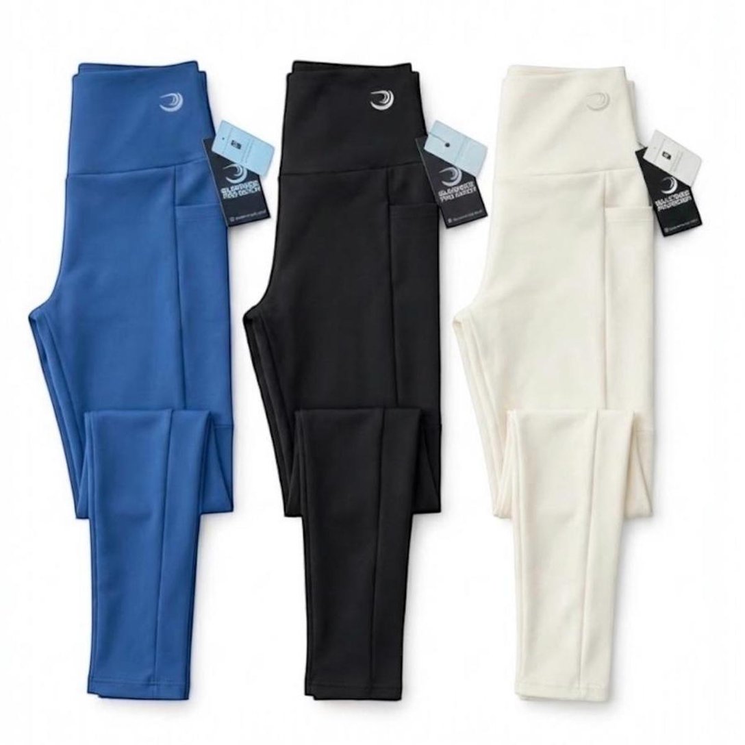 Calça Legging com Bolso Poliamida Treino Academia Summer Pro PRETA ...