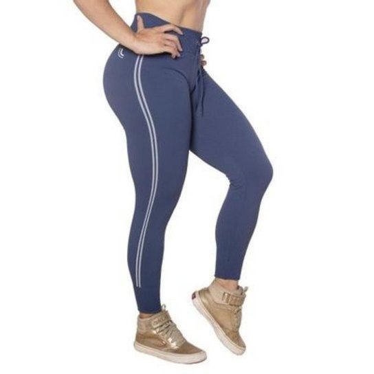 Calça Legging Lupo ACT Seamless Sportwear Com Listra Lateral 71716-001 ...