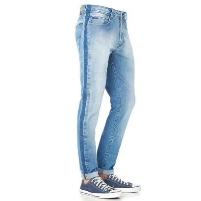 Calça Masculina Jeans Regular Skinny Side Stripe Convicto 48 - Jeans ...