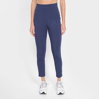Calça Moletom Fila Bamboo Feminina - Marinho | Netshoes