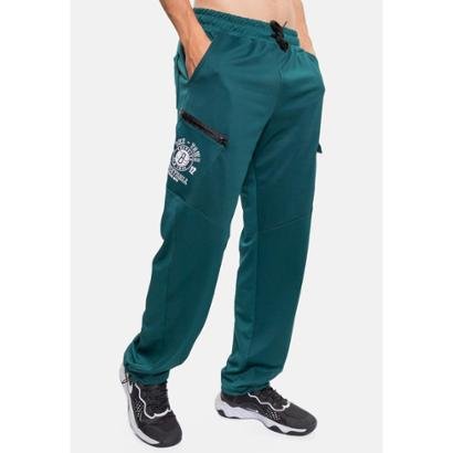 Calça NBA Cargo Sintética Brooklyn Nets Masculino - Verde | Netshoes