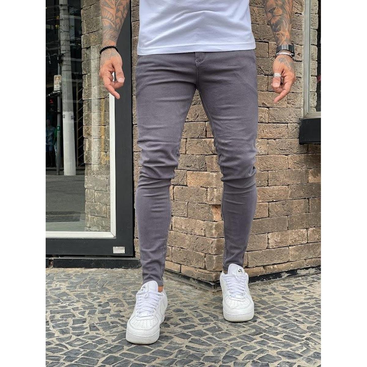 Calça Sarja Masculina Jay Jones Alfaiataria Premium - Cinza | Netshoes