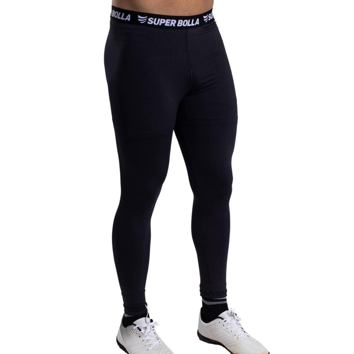 Calça Super Bolla Térmica Compressão Masculina - Preto | Netshoes