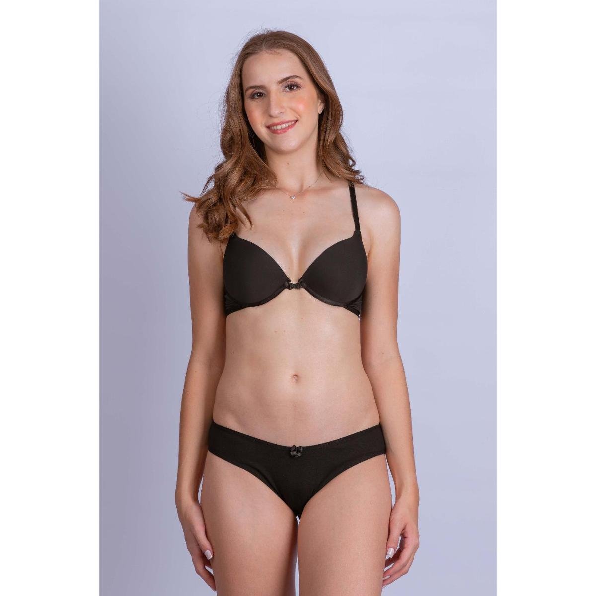 Calcinha de Algodão - Stella Bernardi - Preto | Netshoes