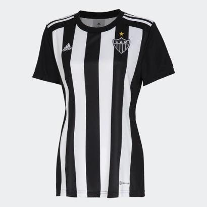 Camisa 1 Atlético Mineiro Feminina Adidas Uniforme Clássico - Preto ...