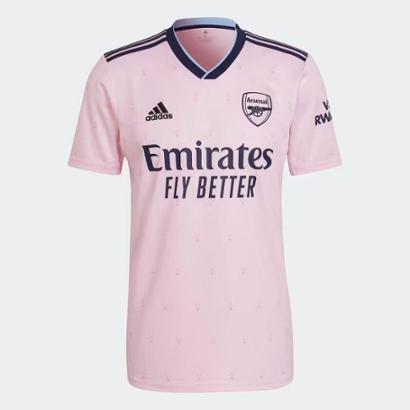 Camisa 3 Arsenal 22/23 Adidas - HF0709 - Rosa | Netshoes