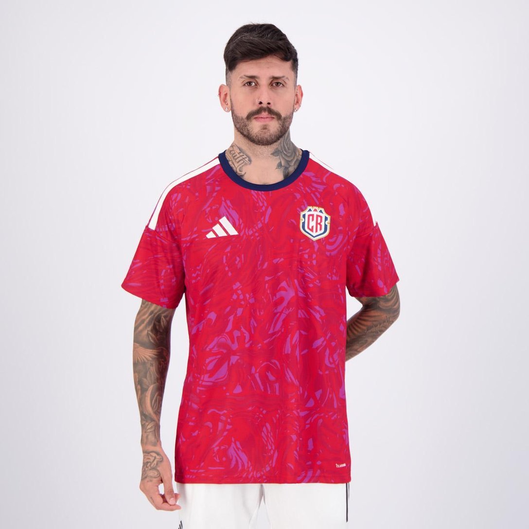 Camisa Adidas Costa Rica Home 2026 Masculina - Vermelho | Netshoes