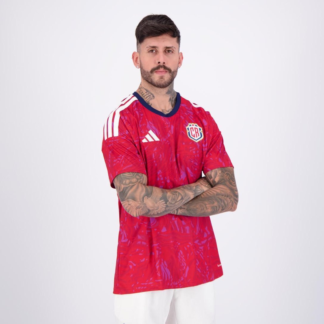 Camisa Adidas Costa Rica Home 2026 Masculina - Vermelho | Netshoes