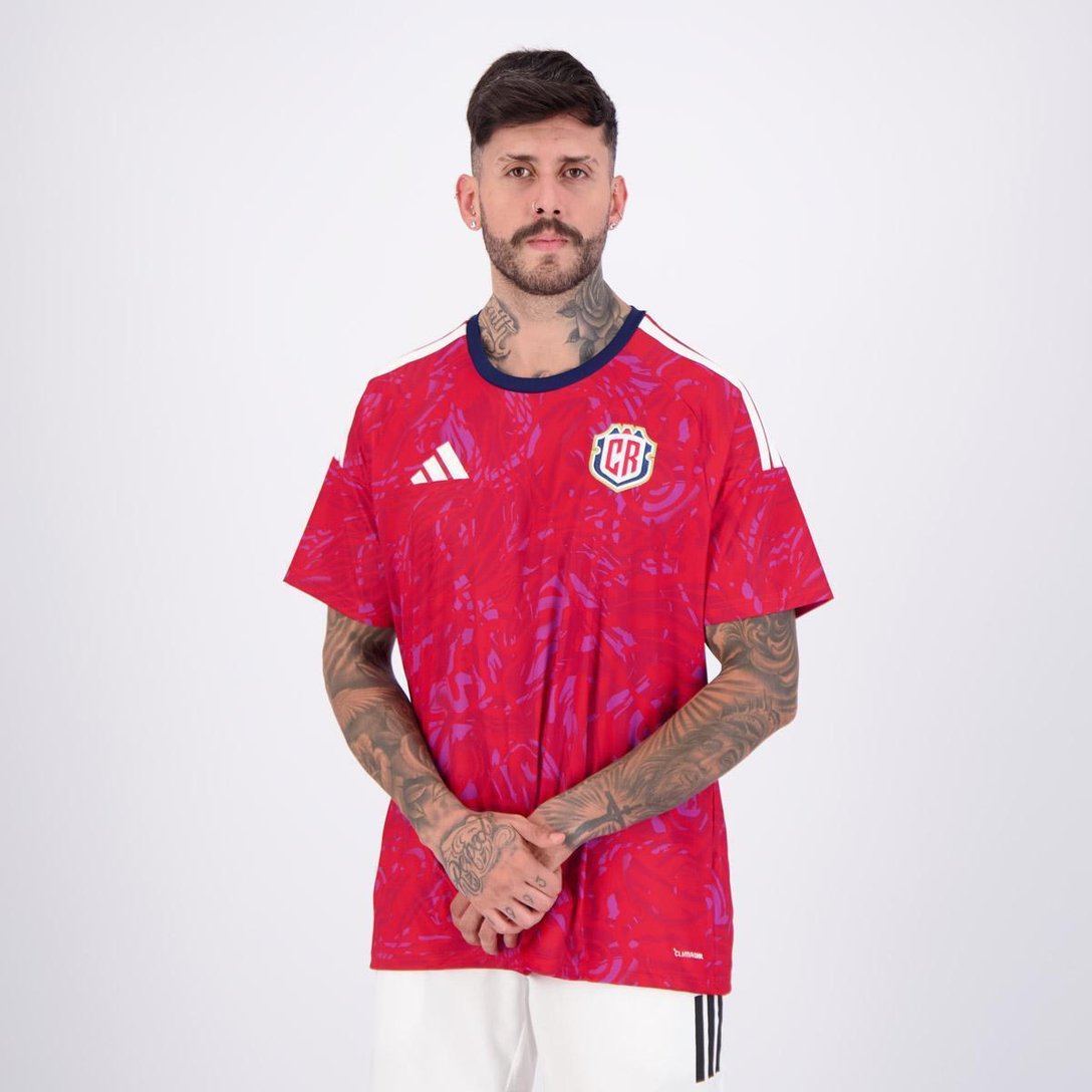 Camisa Adidas Costa Rica Home 2026 Masculina - Vermelho | Netshoes