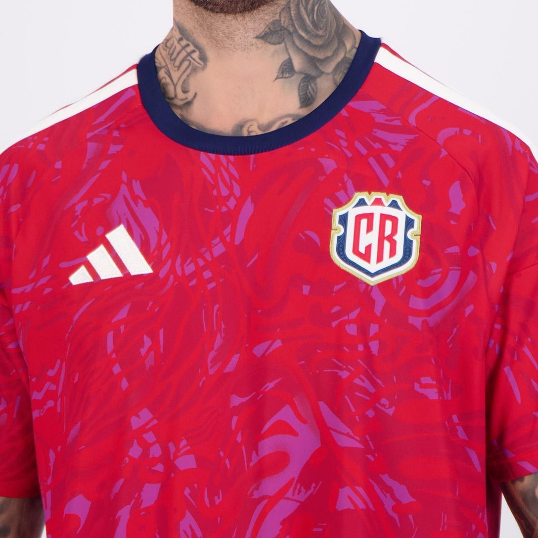 Camisa Adidas Costa Rica Home 2026 Masculina - Vermelho | Netshoes