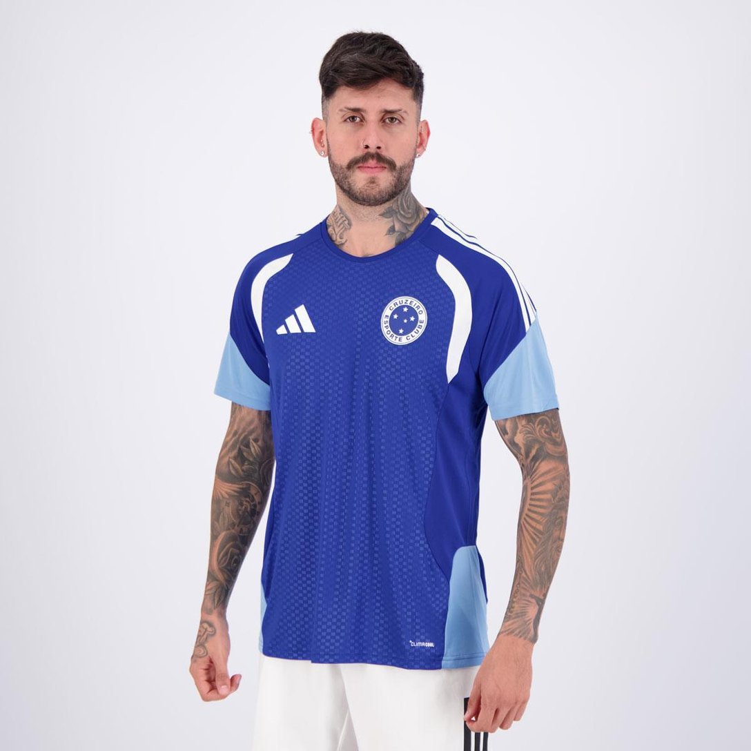 Camisa Adidas Cruzeiro Treino Atleta 2026 Masculina - Azul | Netshoes