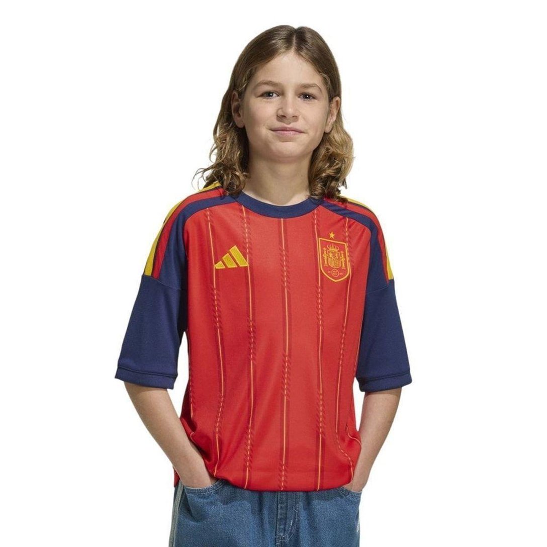 Camisa Adidas Espanha I 2026 Infantil - Vermelho 11-12 - Vermelho ...