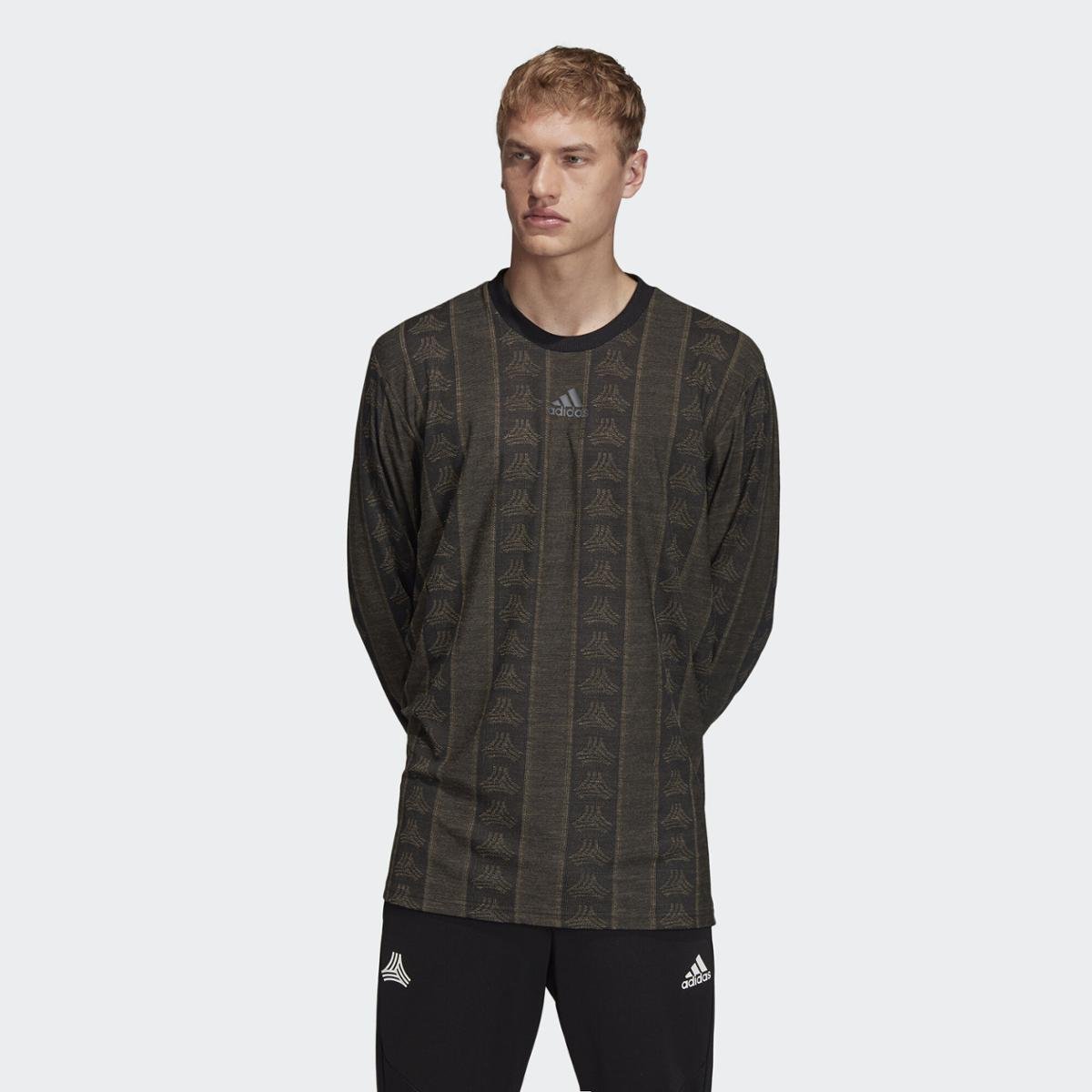 Camisa Adidas Tango Adv Manga Comp Masculina - Preto | Netshoes