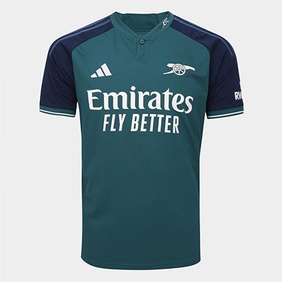 Camisa Arsenal Third 23/24 s/n° Torcedor Adidas Masculina - Verde ...