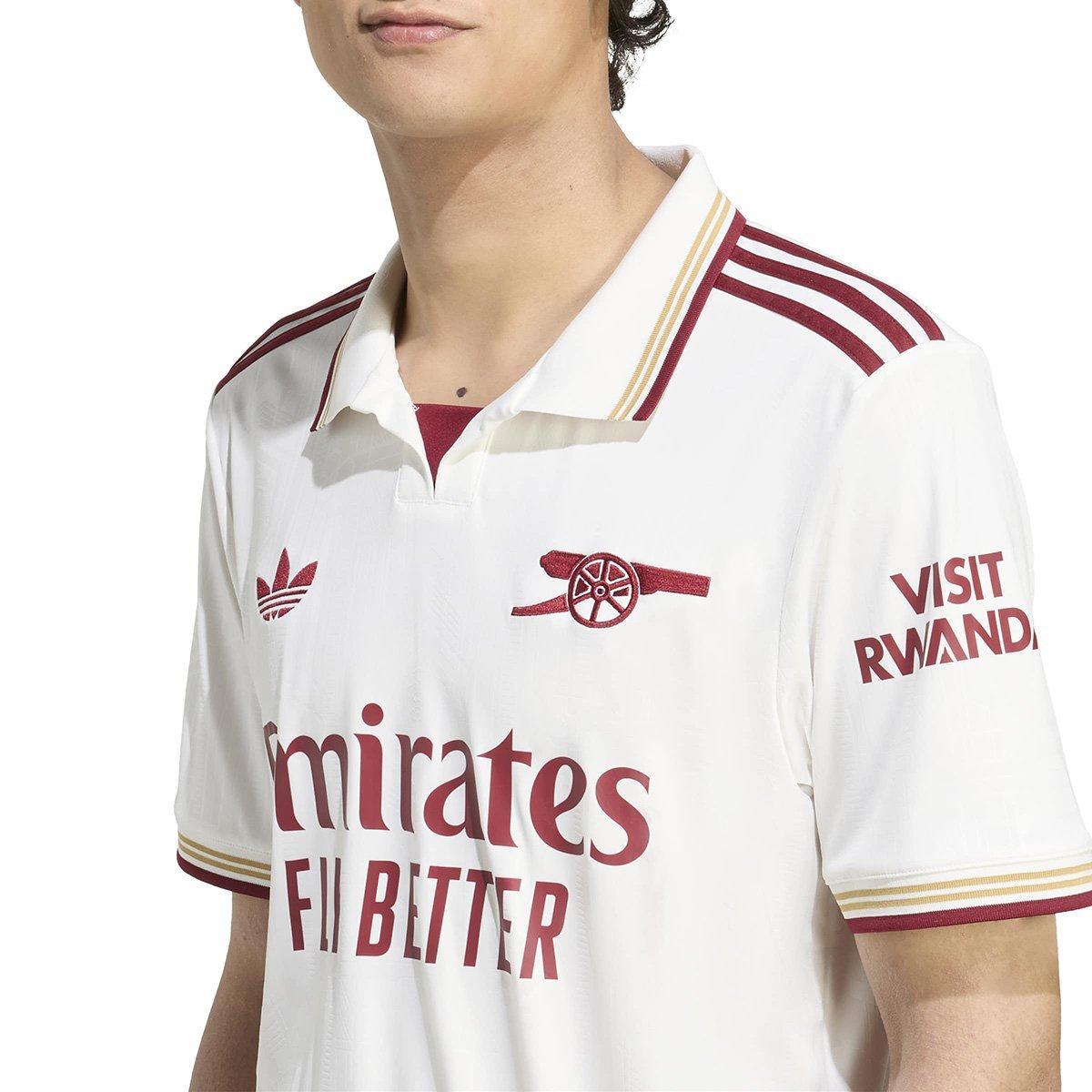 Camisa Arsenal Third 25/26 s/n Torcedor Adidas Masculino - Branco ...