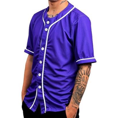 Camisa Beisebol Baseball Lisa Básica Ultra Dry Premium - Violeta | Netshoes