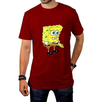 Camisa Bob Esponja Meme Esfregando As Mão Swag - Vermelho | Netshoes