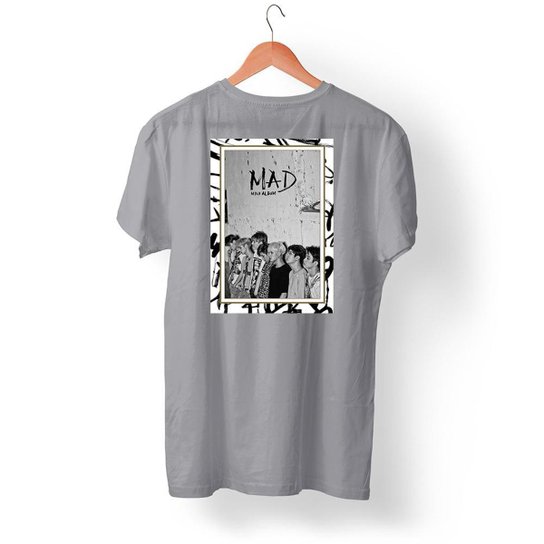 Camisa Camiseta K-Pop Mad Banda Cd Integrantes Capa Top;Gênero:Unissex ...