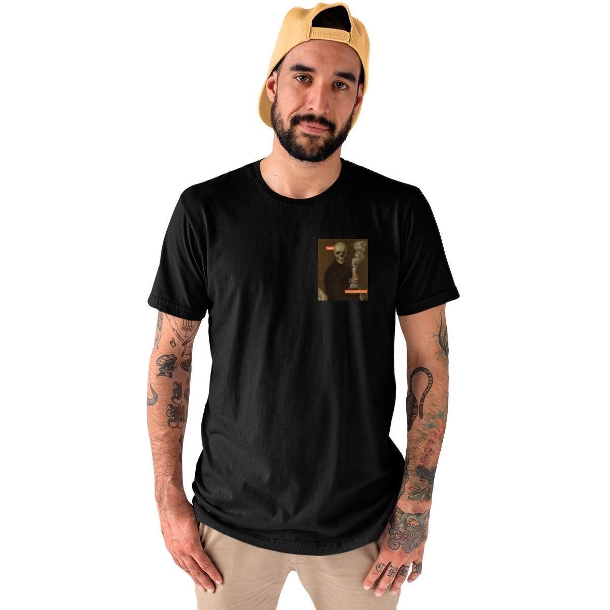 Camisa Camiseta Logo Quer Fumar Bong 420 Ganka High Caveira - Preto ...