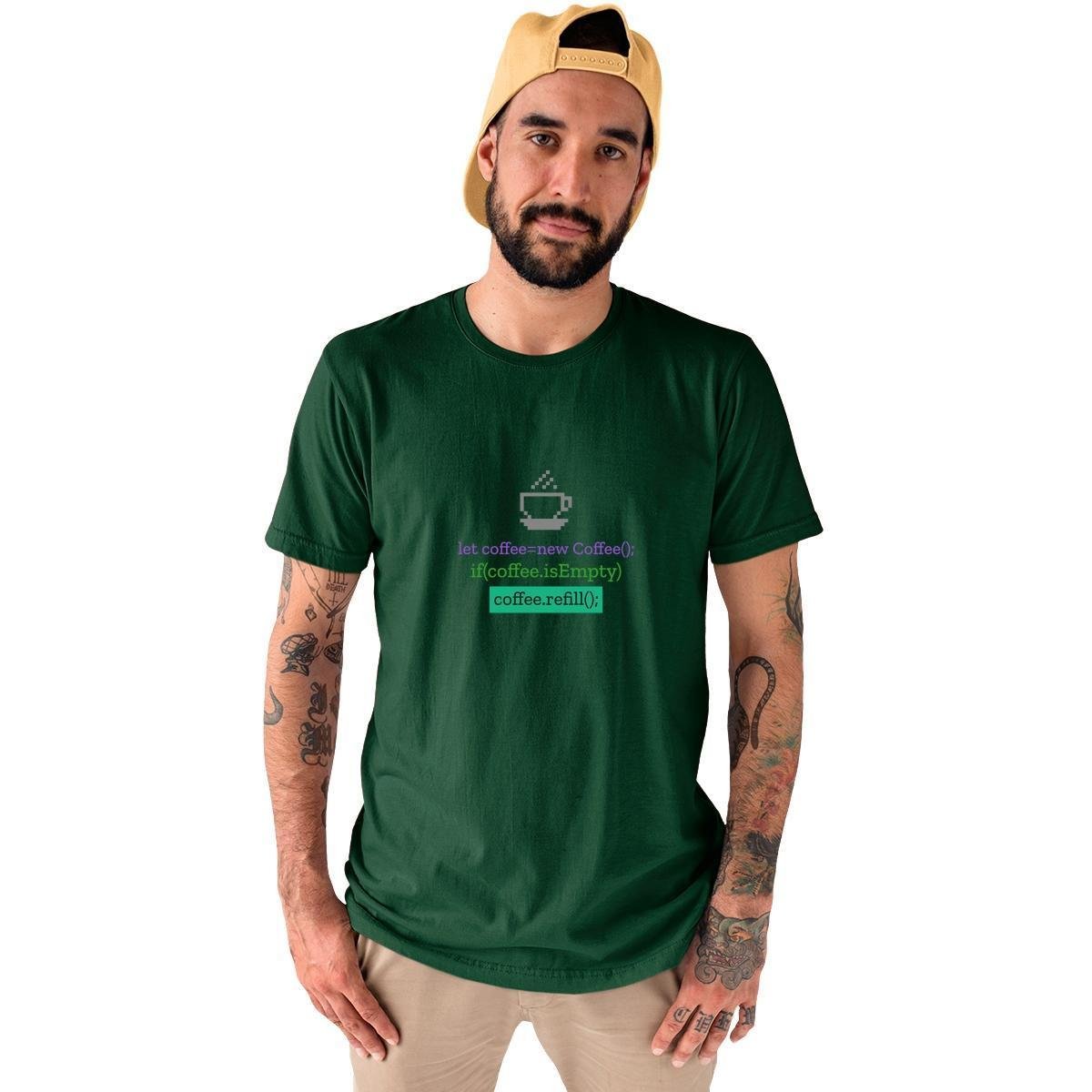 Camisa Camiseta Programador Code Café Geek Coding Program Verde