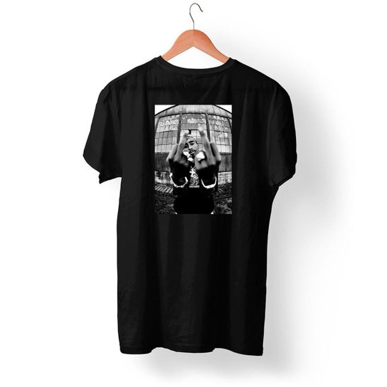 Camisa Camiseta Tupac 2Pac Rap Mostrando Dedo Do Meio | Netshoes