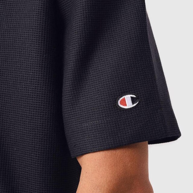 CAMISA CHAMPION LIFE WAFFLE C LOGO - Preto | Netshoes