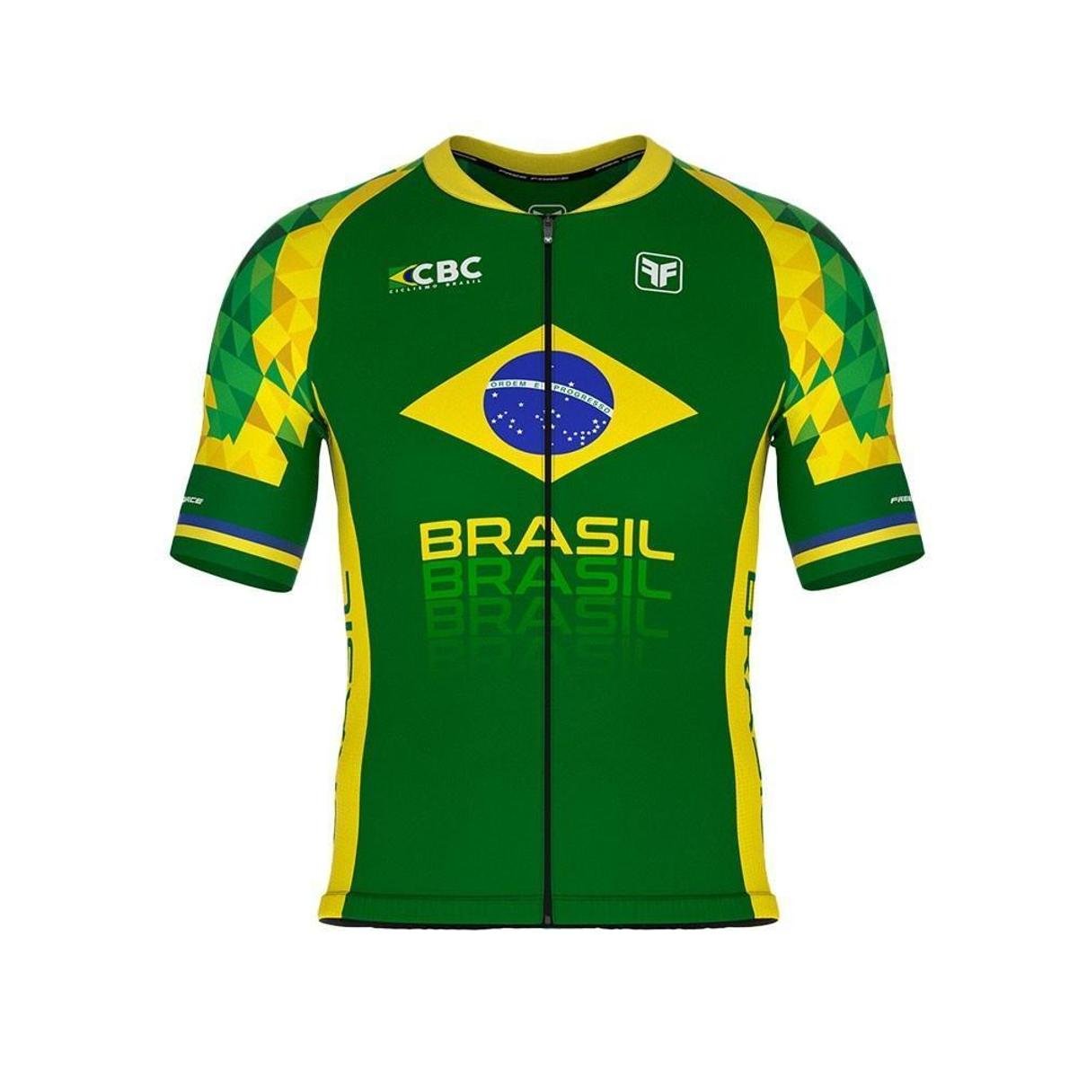 Camisa Ciclismo Free Force Aero Brasil CBC - Verde | Netshoes
