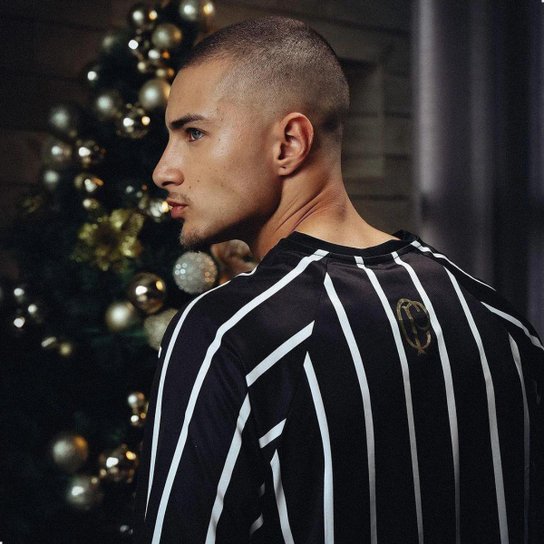 Camisa Corinthians Masculina Retrô Manga Longa 2026 - Preto | Netshoes