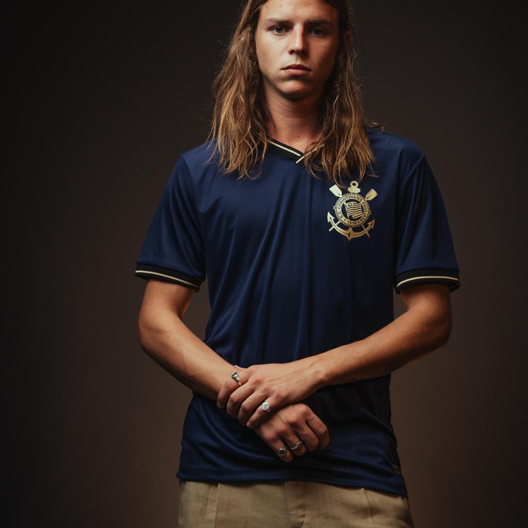 Camisa Corinthians Roxa Dourada Torcedor Masculina - Roxo | Netshoes