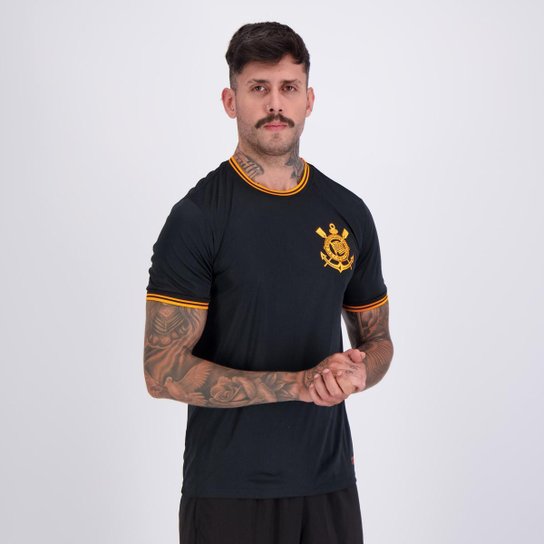 Camisa Corinthians Versão Neon Masculina - Preto | Netshoes