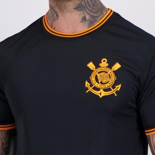 Camisa Corinthians Versão Neon Masculina - Preto | Netshoes