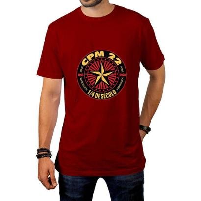 Camisa Cpm 22 Banda Rock Nacional Disponível macio - Bordô | Netshoes