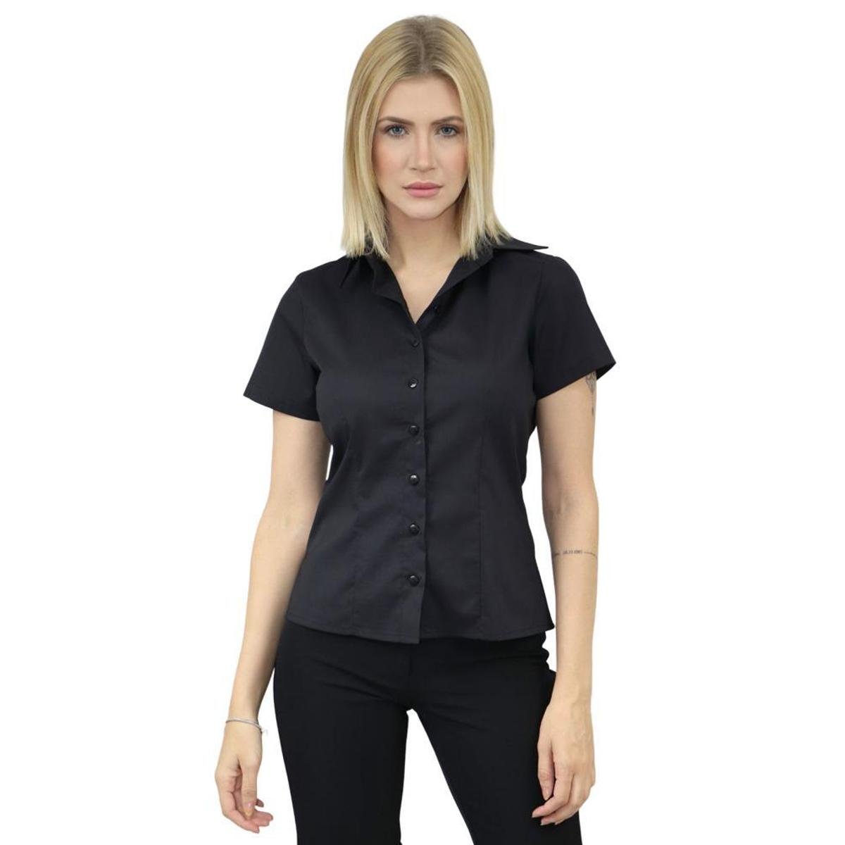 Camisa Feminina - Camisete - Preto | Netshoes