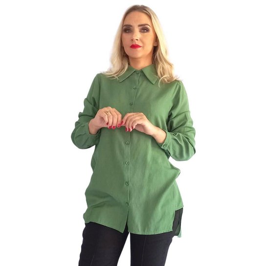 Camisa Feminina Mullet Verde Di Fato - Verde | Netshoes