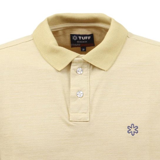 Camisa Gola Polo Masculina Bege Tuff 37620 - Bege | Netshoes